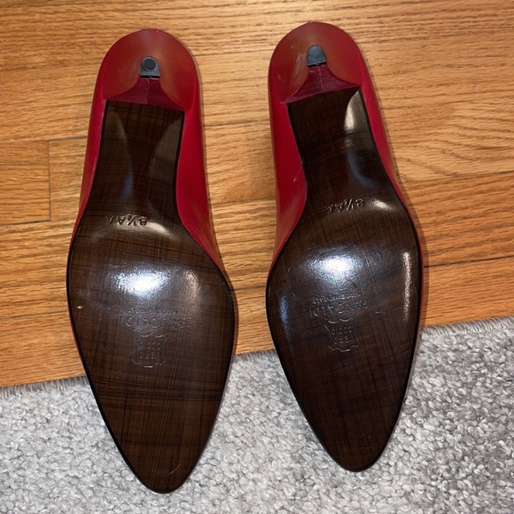 Pancaldi | Shoes | Vintage Red Pancaldi Heels Brand New Never Worn ...